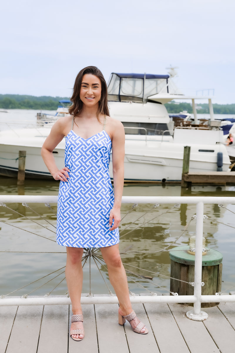 Jude Connally Bailey Dress - Grand JC Key Cornflower – THE LUCKY KNOT