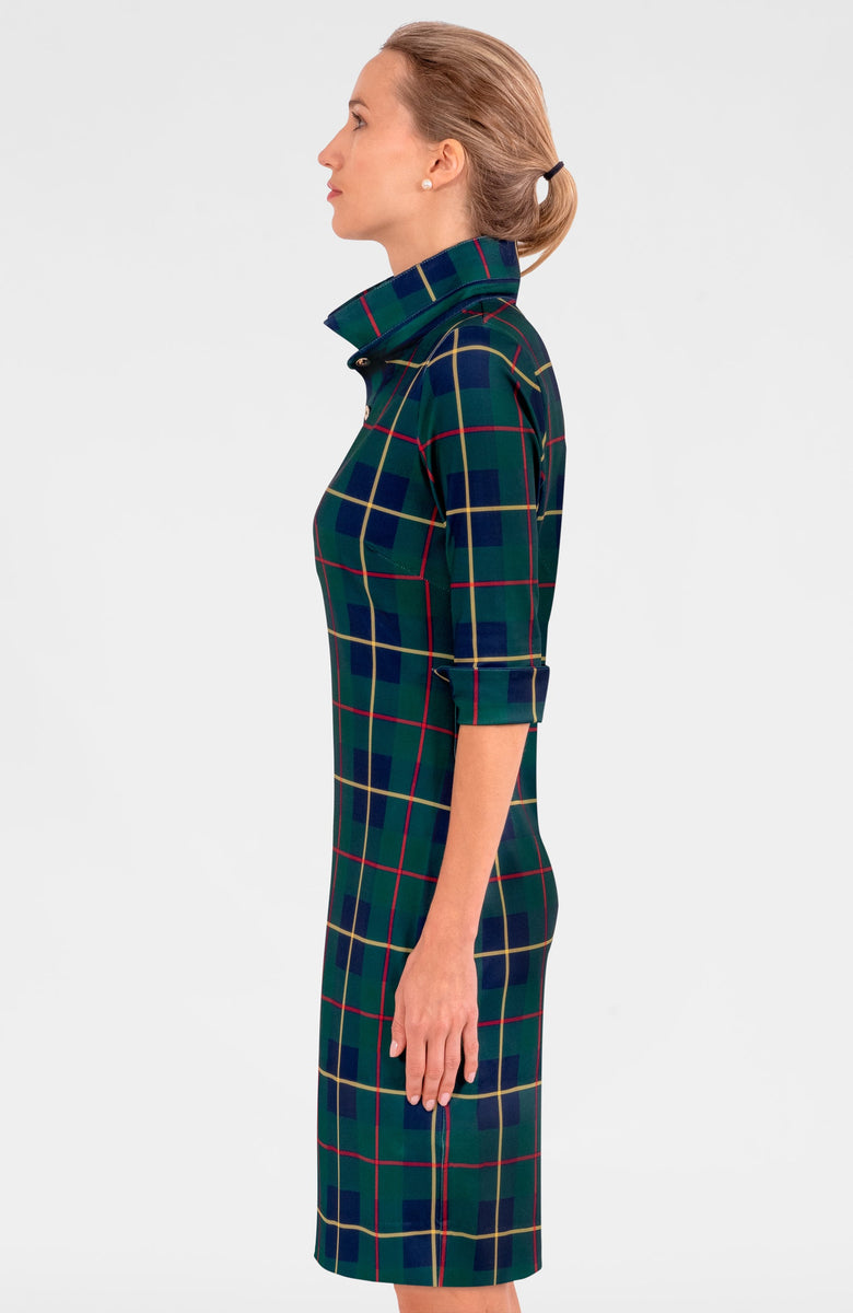 Gretchen Scott Everywhere Dress - Plaidly Cooper - Green Multi – THE ...