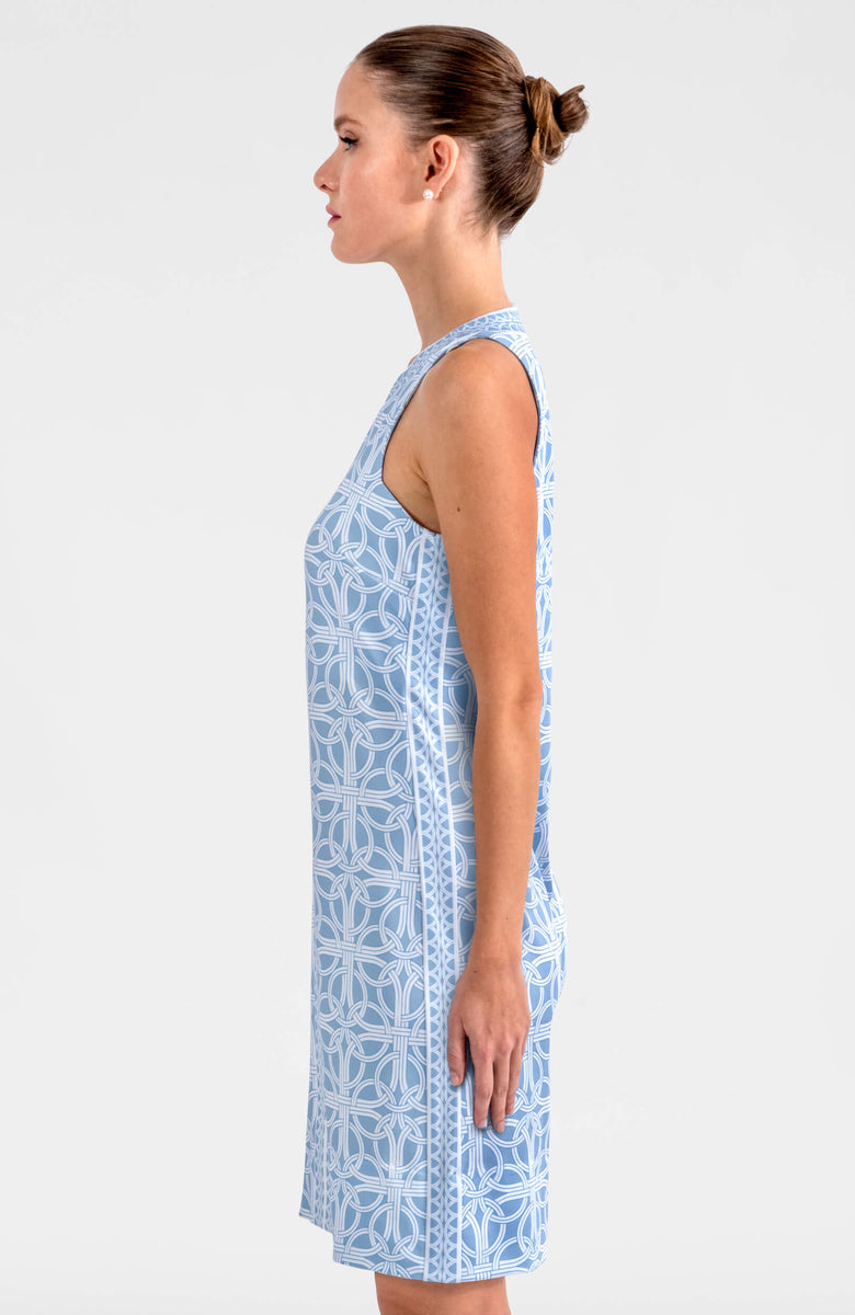 Gretchen Scott Plain Jane Dress - Ring Toss - Periwinkle – THE LUCKY KNOT