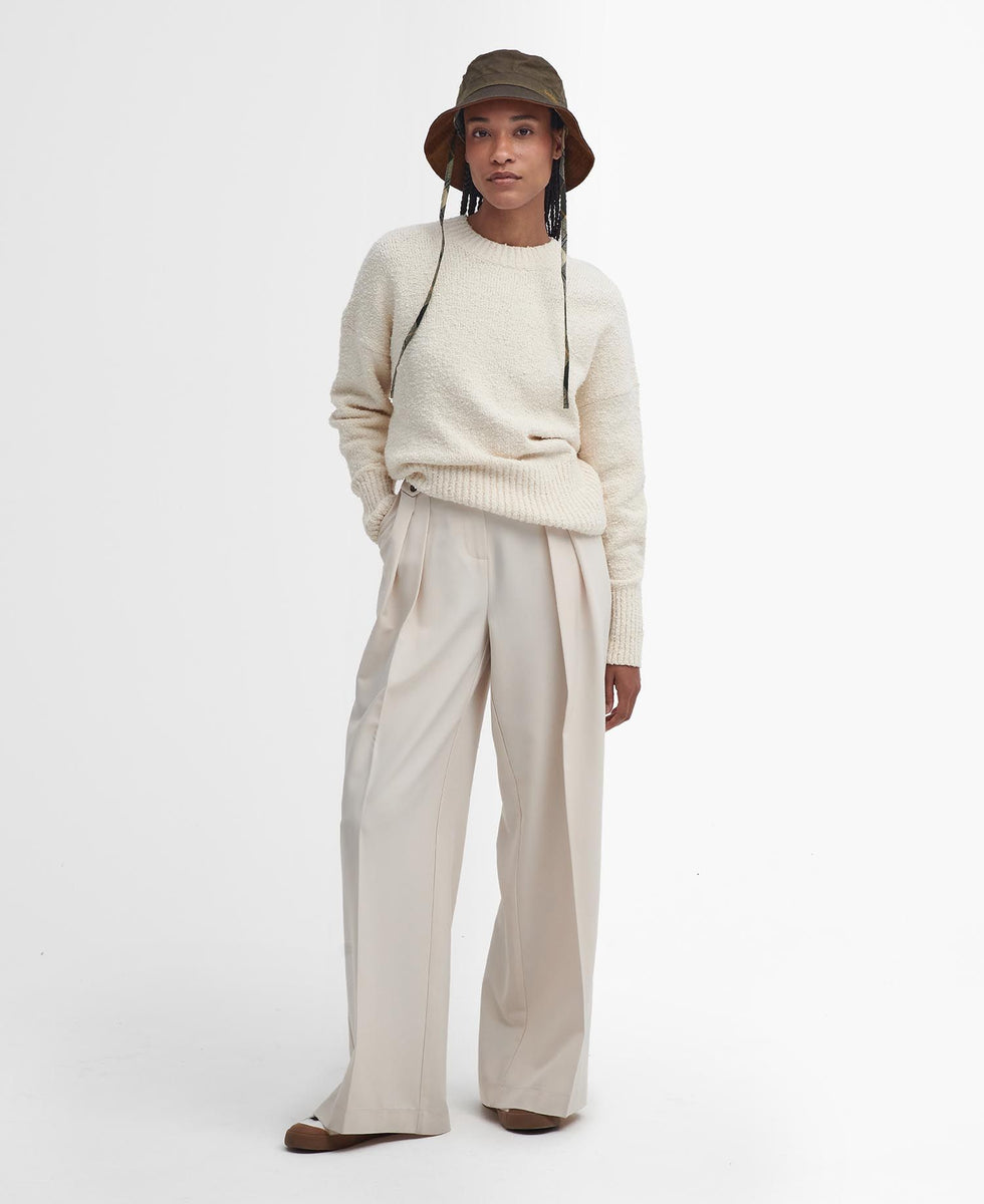 Barbour Iris Sweater - Ecru – THE LUCKY KNOT