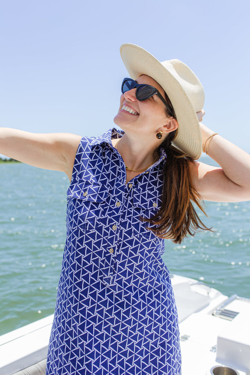 Duffield Lane Opal Dress - Navy Flags – THE LUCKY KNOT
